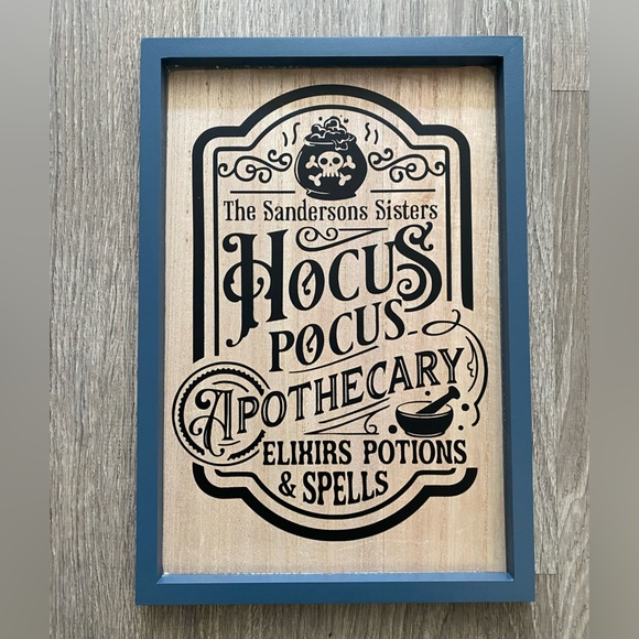Hand Crafted | Accents | New Hocus Pocus Apothecary Sign | Poshmark